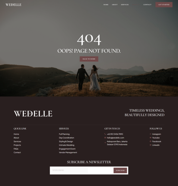 Wedelle - Wedding & Wedding Planner Elementor Template Kit by zaderon